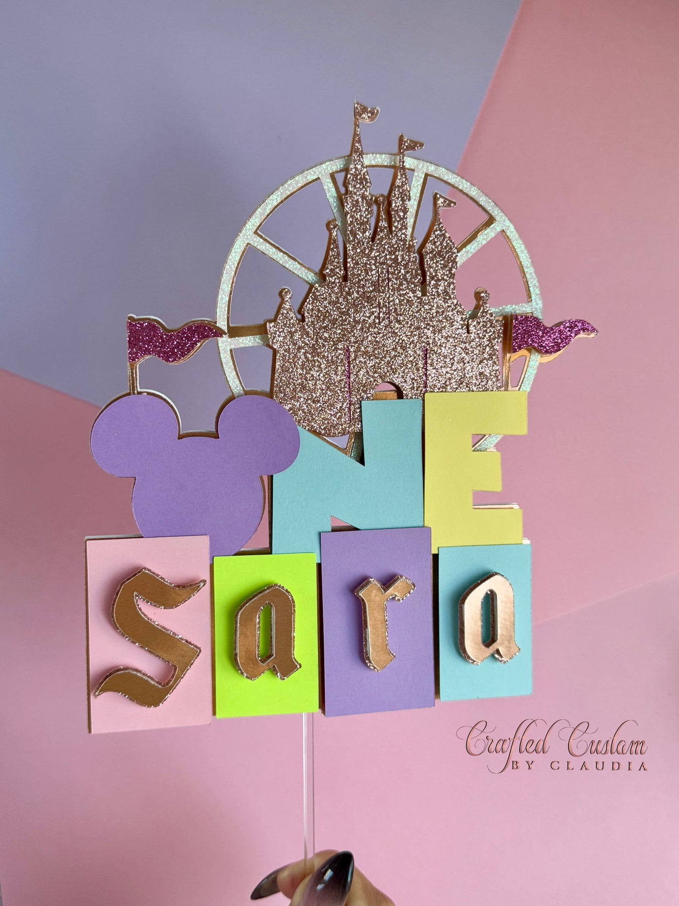 Custom Cardstock Cake Toppers | Personalized 2D Designs – Crafted ...